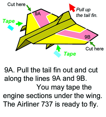 Folding Instructions: 737 Airliner